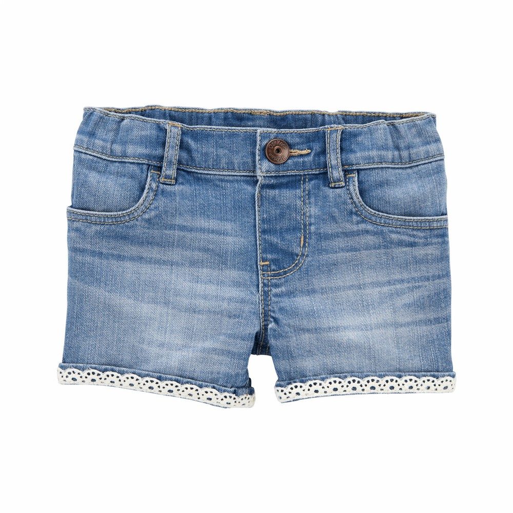 OshKosh B'gosh Stretch Denim Shorts in Nineties Wash | Baby Girl