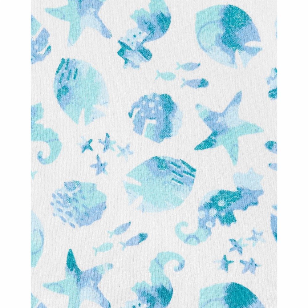 Carter's 3-Piece Seashell Little Short Set | Baby Girl