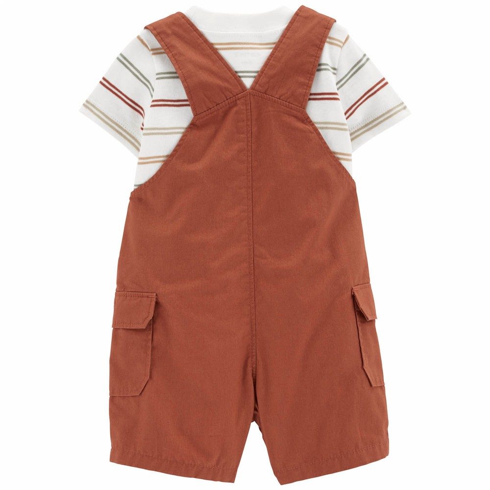 Carter's 2-Piece Tee & Shortalls Set | Baby Boy
